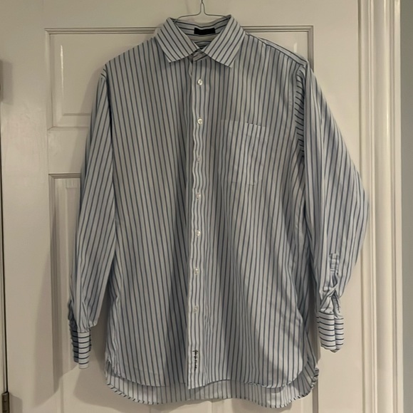 John W. Nordstrom | Shirts | Mens Blue Striped Dress Shirt | Poshmark